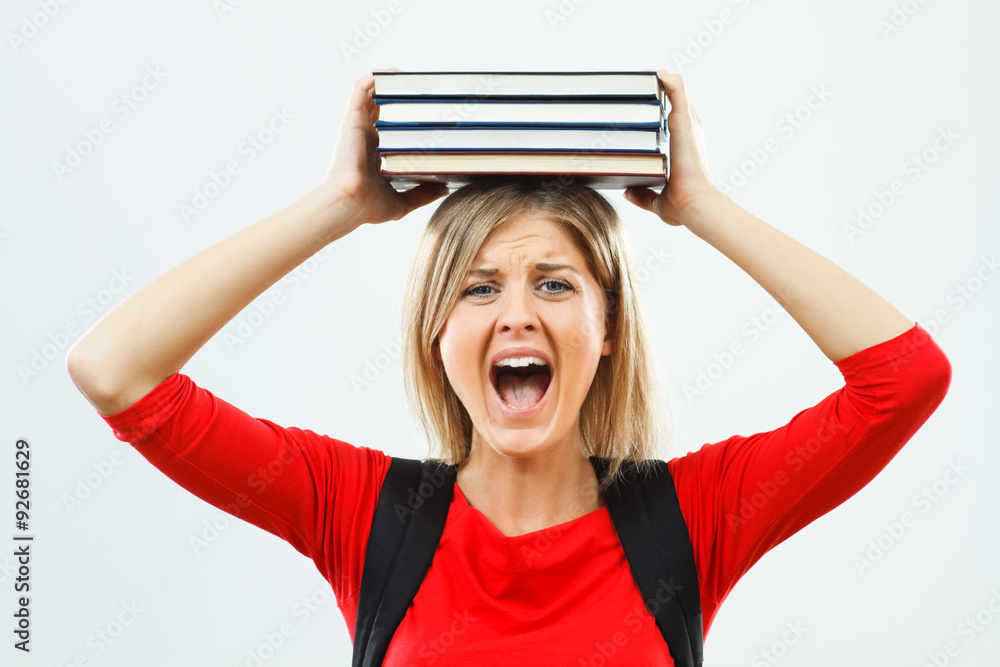 Angry student Stock Photo | Adobe Stock
