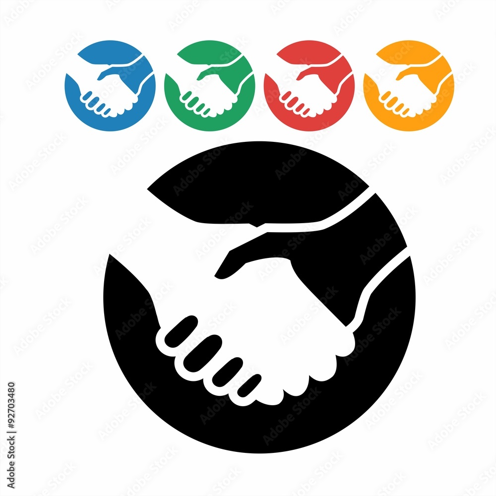 shake hand vector image Stock Vector | Adobe Stock