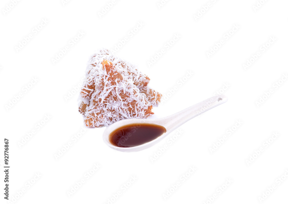 kuih lopeh on white background Stock Photo | Adobe Stock