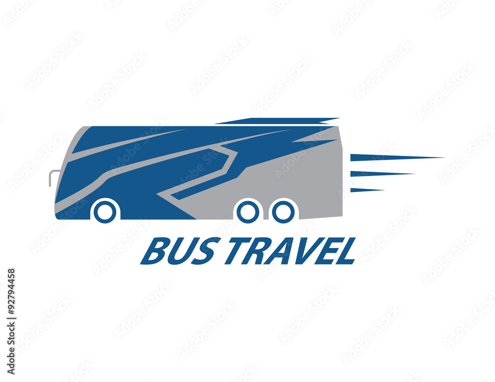 Bus travel icon vector de Stock | Adobe Stock