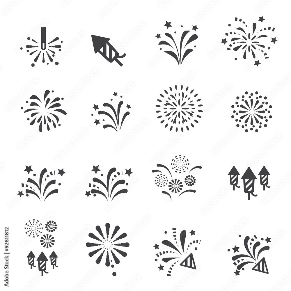 firework icon Stock Vector | Adobe Stock