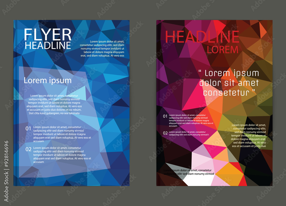 Business flyer template or corporate banner, brochure/design in Stock ...