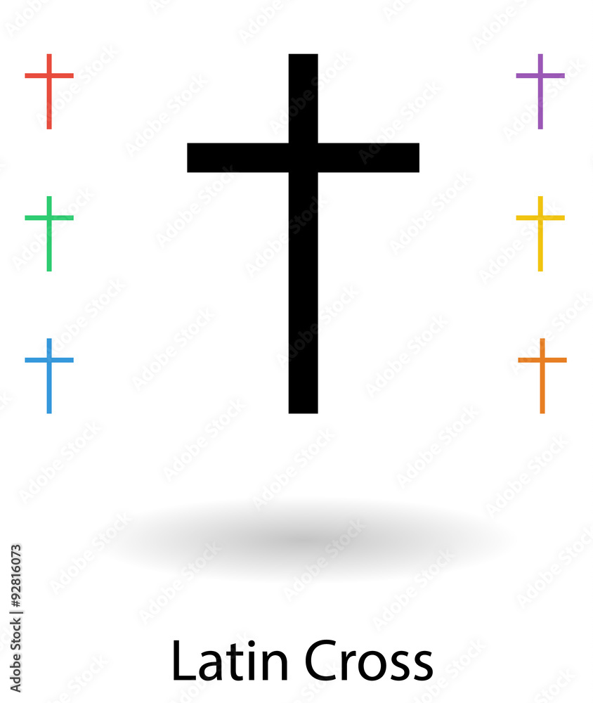 Roman cross sign Stock Vector | Adobe Stock