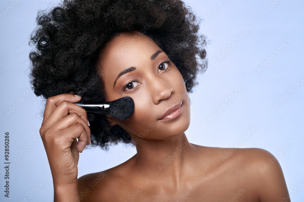 Black beauty model in studio Stock Photo | Adobe Stock