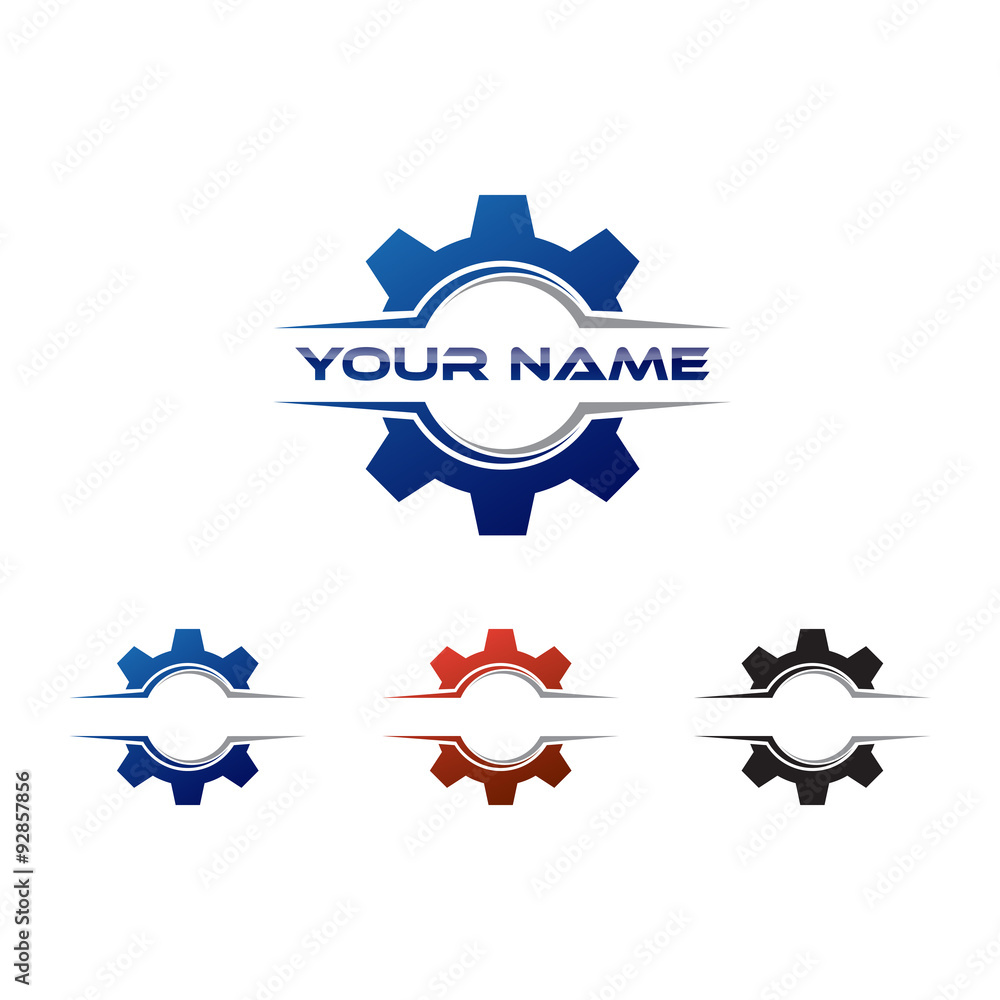 Gear Logo Stock Vector | Adobe Stock