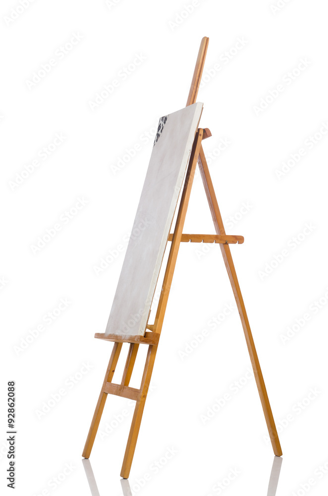 Easel isolated on the white background Stock Photo | Adobe Stock