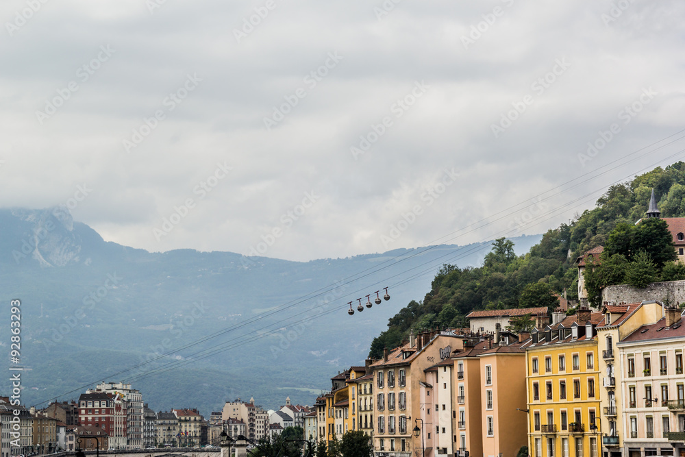 Grenoble et le téléphérique du Fort de La Bastille Stock Photo | Adobe ... Grenoble et le téléphérique du Fort de La Bastille Stock Photo | Adobe ...