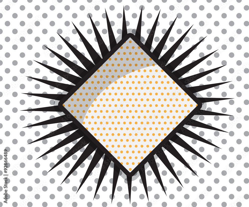 Square Shape Pop art Background Stock Vector | Adobe Stock