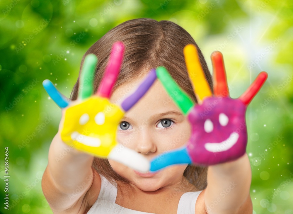 Painted hands. Stock Photo | Adobe Stock