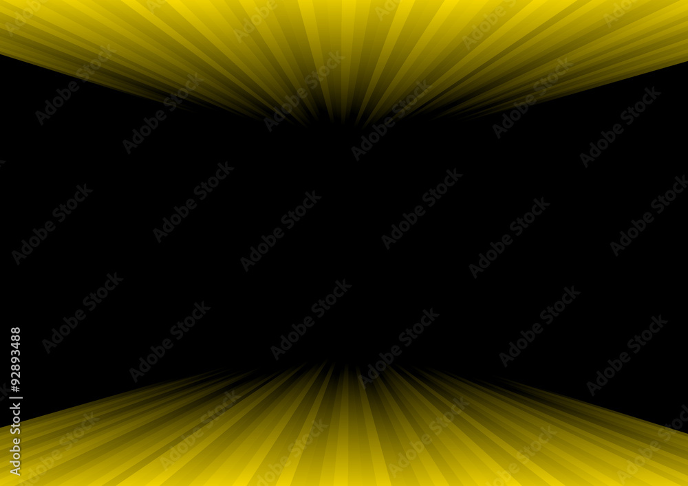 Vector : Perspective yellow line on black background Stock Vector ...