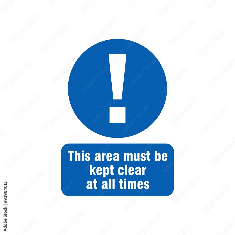 Vetor de Mandatory Signs, Safety Sign Used in Industrial Applications ...