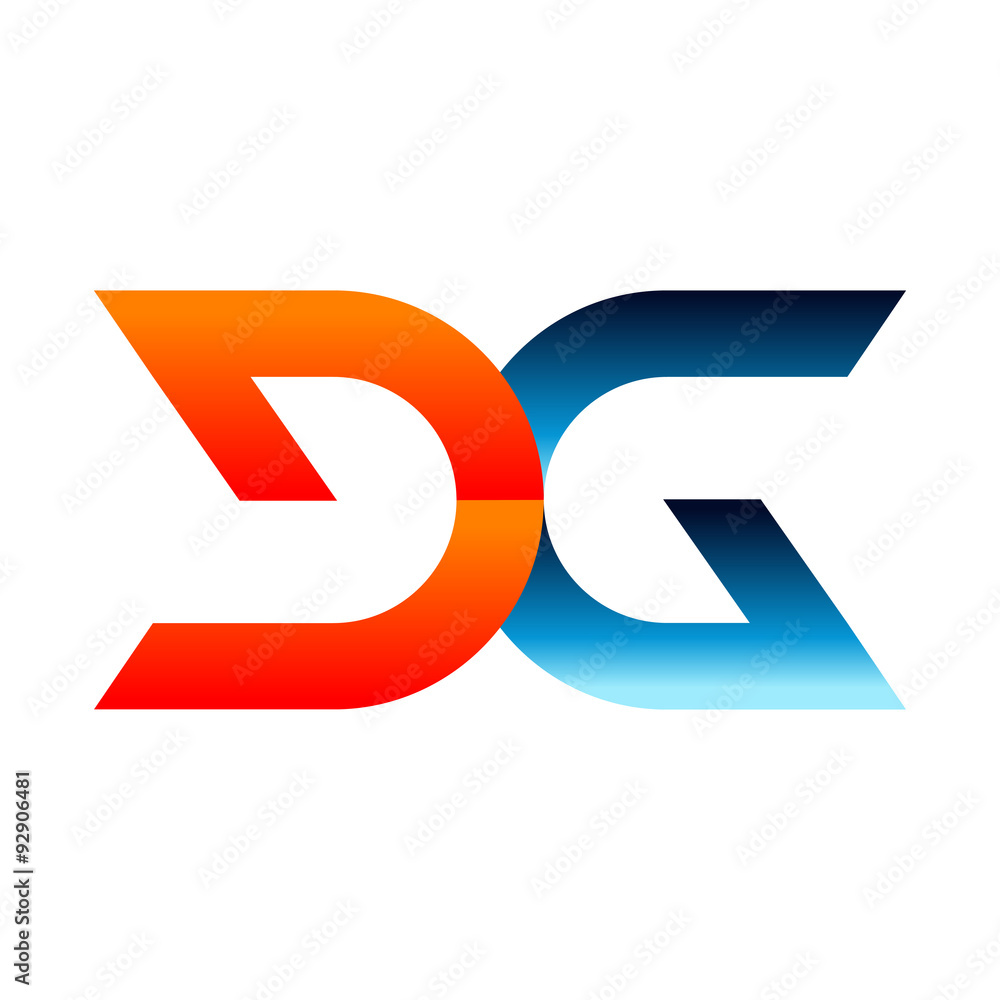 DG Pair Logo Template Stock Vector | Adobe Stock