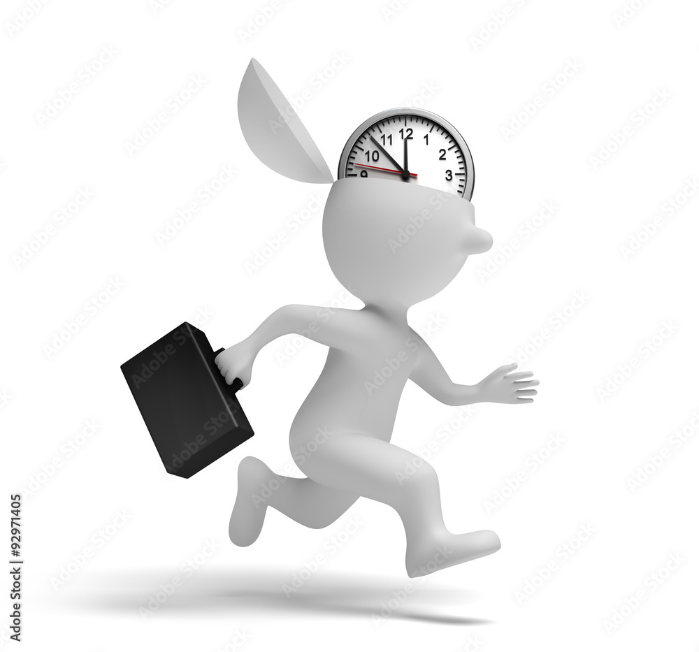 Zeitstress Stock-Illustration | Adobe Stock