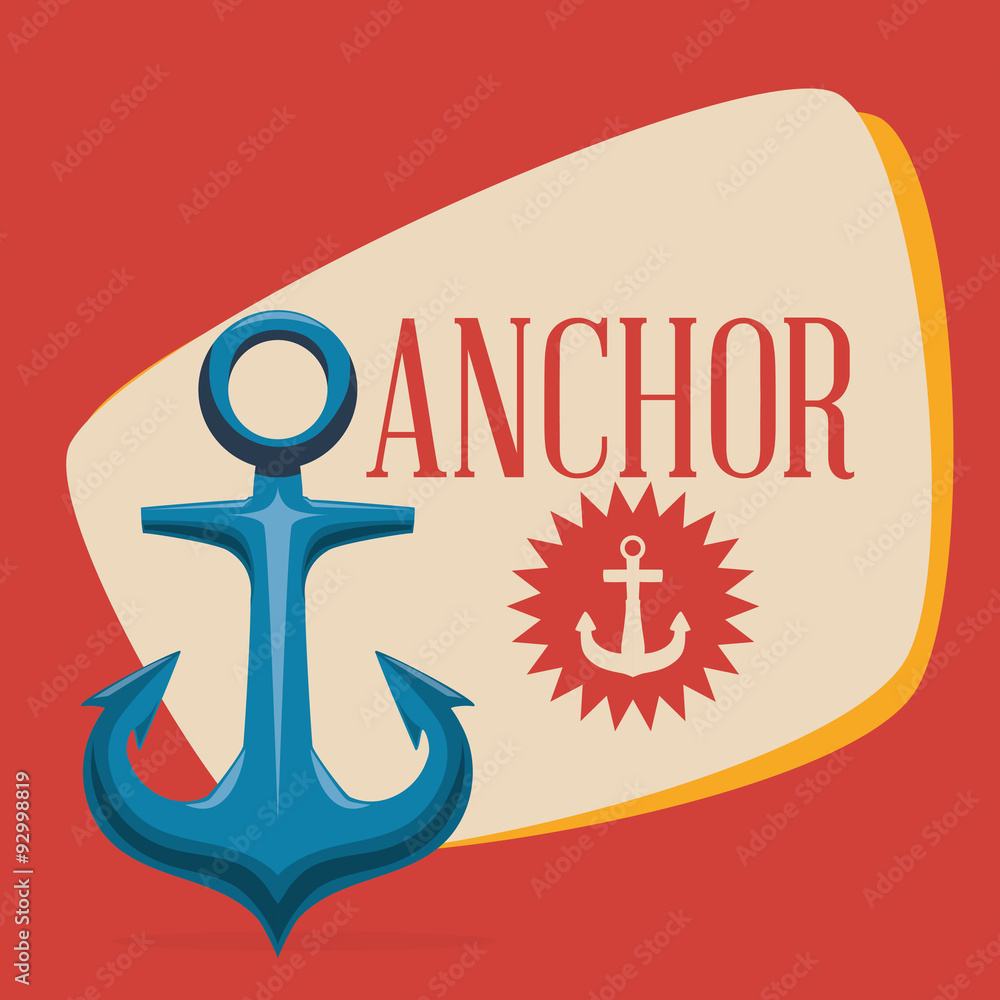 Anchor design Stock Vector | Adobe Stock