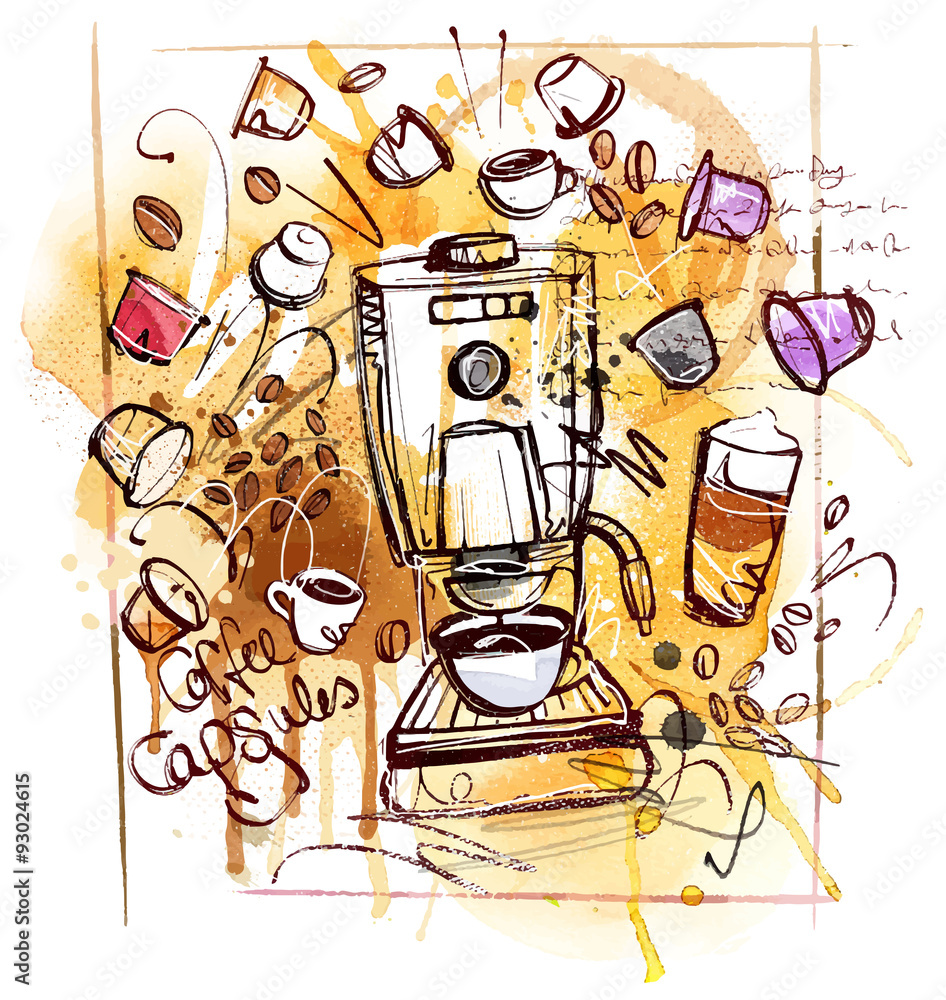 Coffee Capsules Stock Vector | Adobe Stock