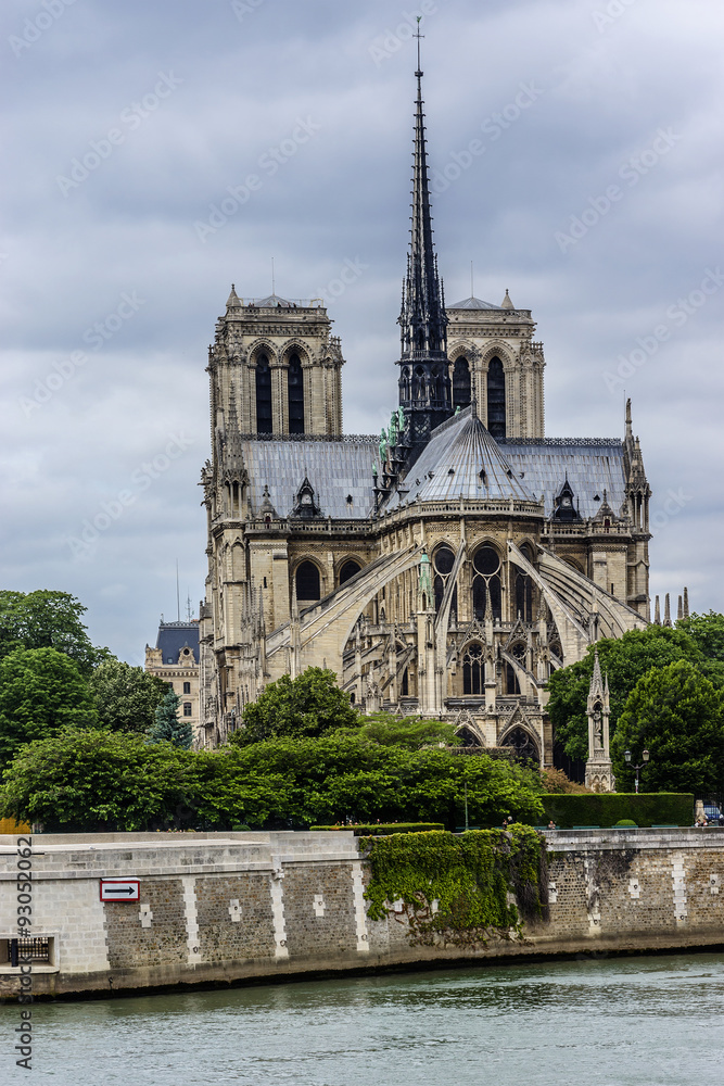 Cathedral Notre Dame (1163 - 1345) de Paris. France. Stock Photo ...
