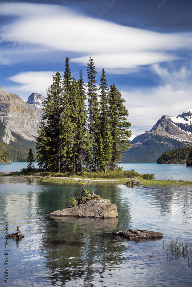 Famous and iconic, Spirit Island in all her glory. Stock Photo | Adobe ...