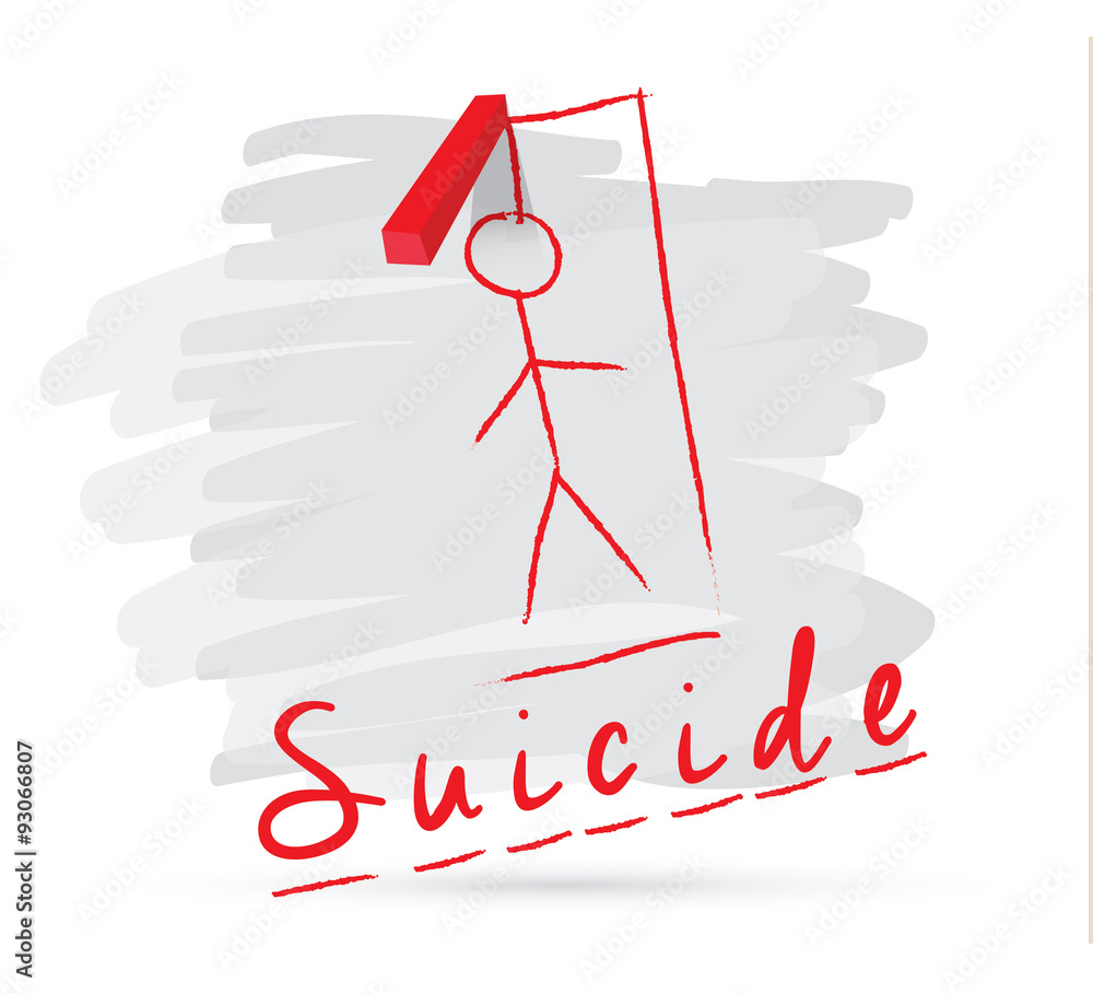 suicide Stock Vector | Adobe Stock
