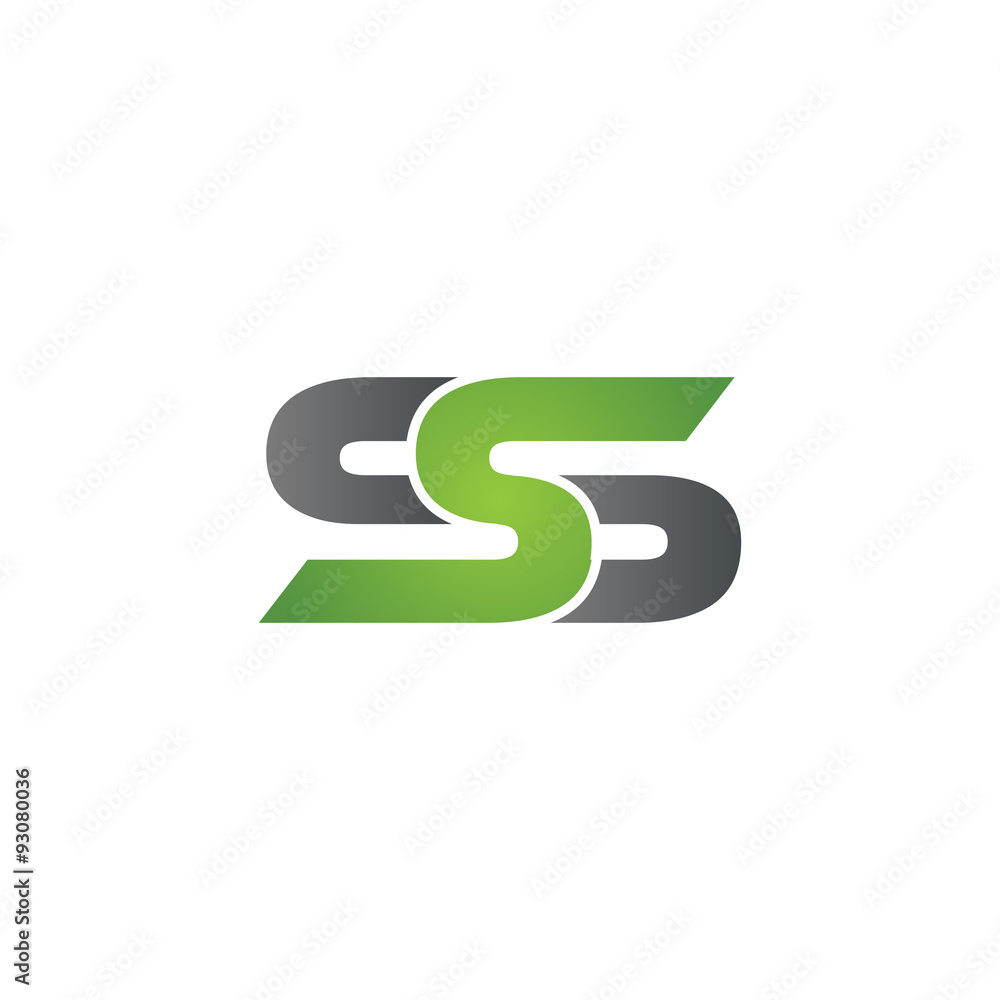 SS company linked letter logo green Stock Vector | Adobe Stock