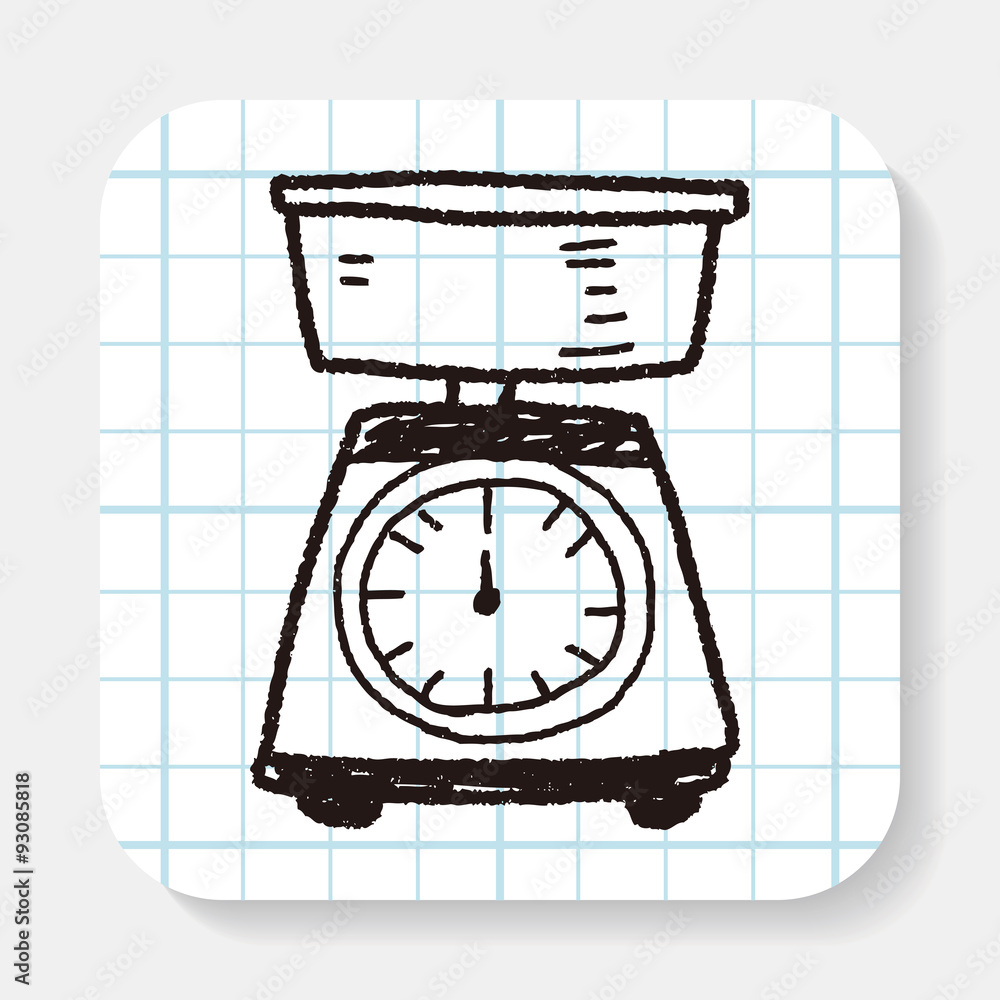 scale doodle Stock Vector | Adobe Stock