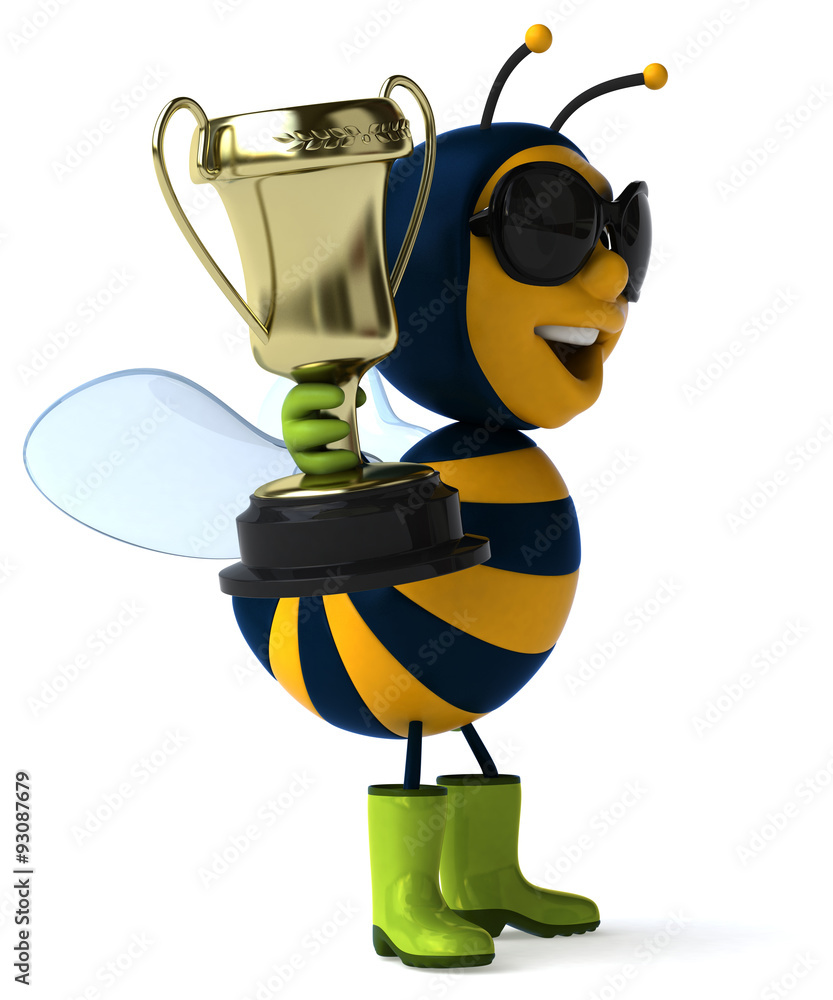 Fun bee Stock Illustration | Adobe Stock