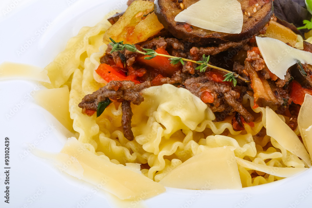 Pasta mafalde Stock Photo | Adobe Stock