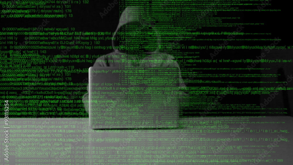 Hacker code running down a computer screen terminal Stock Video | Adobe ...