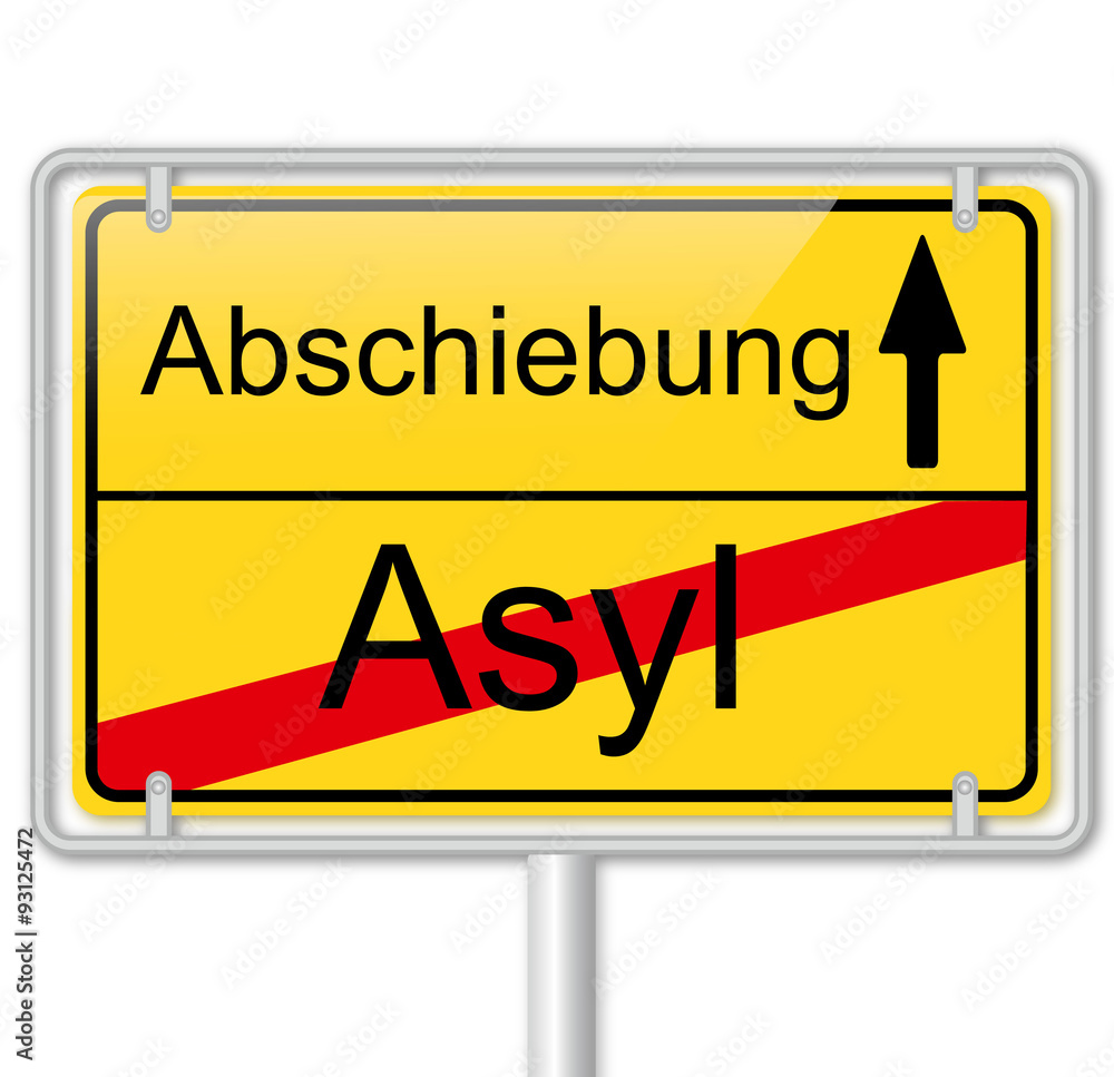 Abschiebung Verkehrszeichen Stock-Vektorgrafik | Adobe Stock