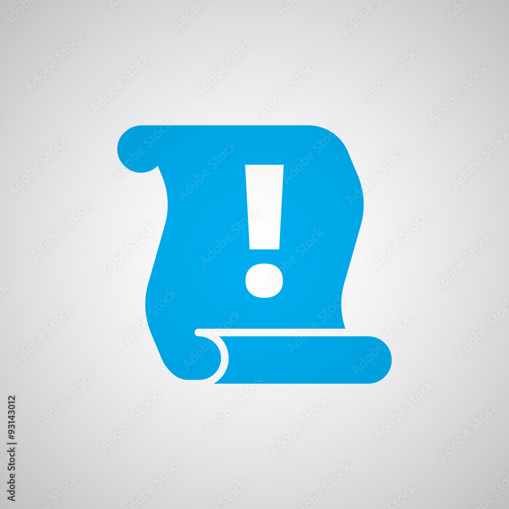 Flat blue Important Information icon Stock Vector | Adobe Stock