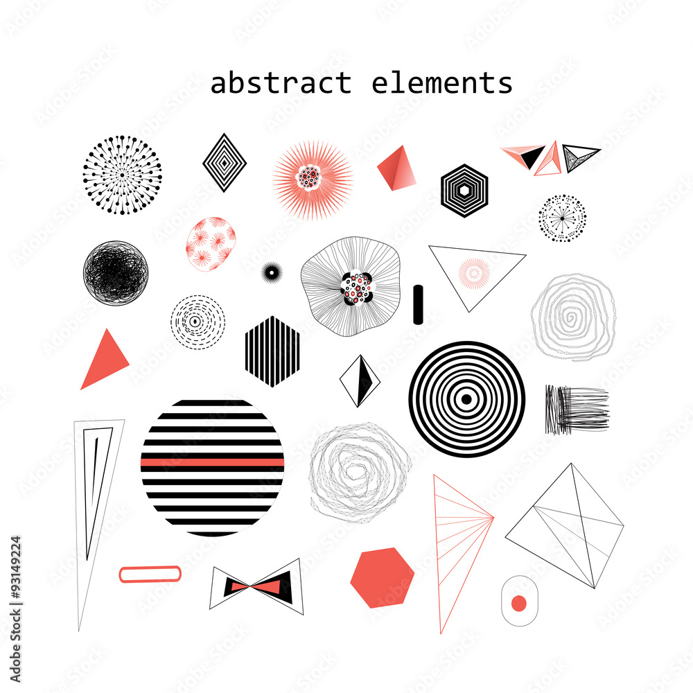 abstract elements Stock Vector | Adobe Stock