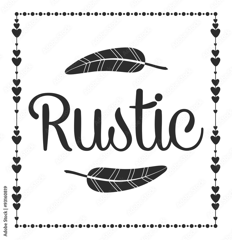 Rustic graphic design Stock Vector | Adobe Stock