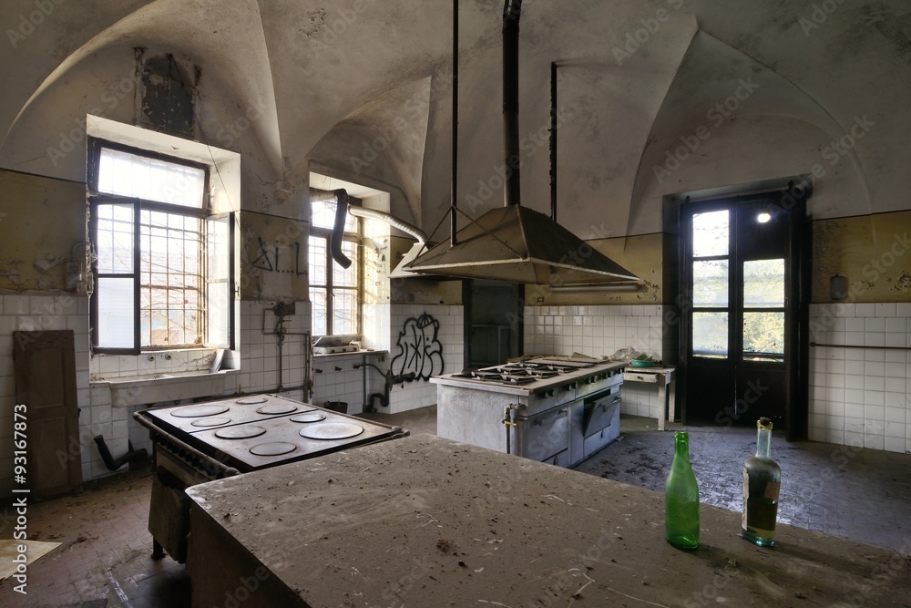 Old abandoned kitchen Stock Photo | Adobe Stock