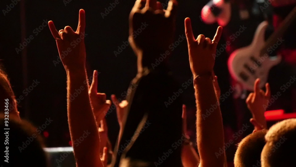 Audience Raising Hands Up Slow Motion Stock Video | Adobe Stock