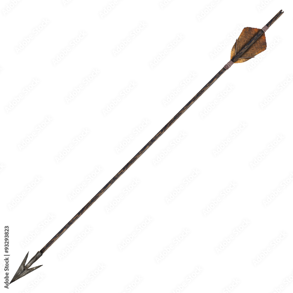 Antique old wooden arrow Stock Photo | Adobe Stock
