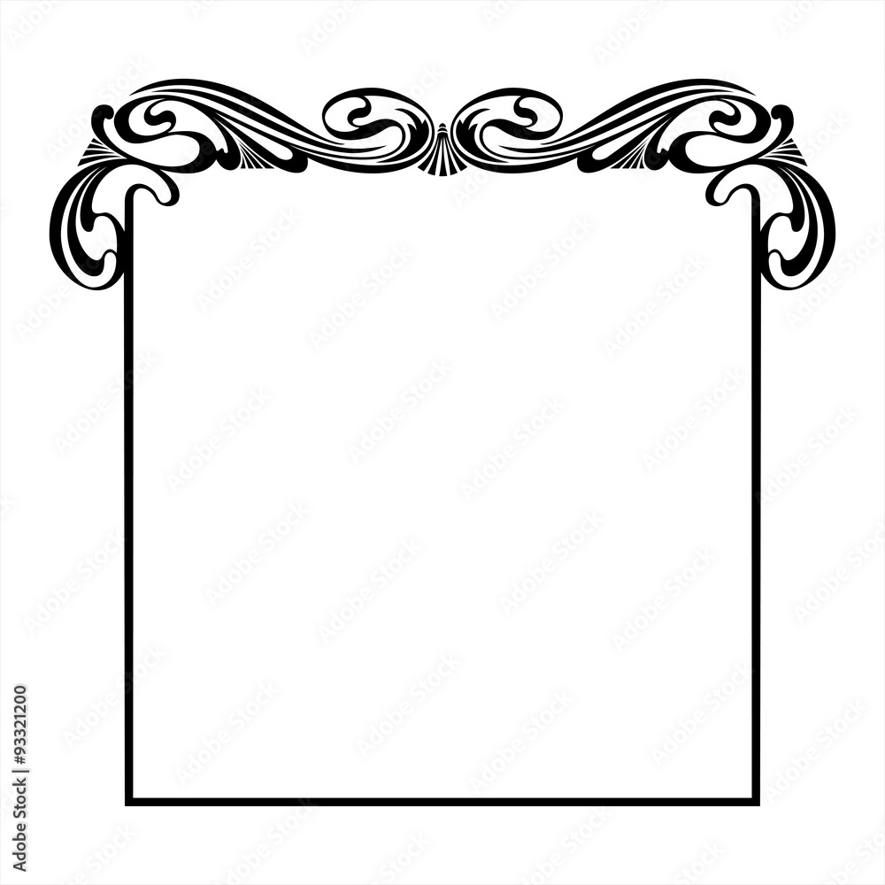 Ornate Square Frame