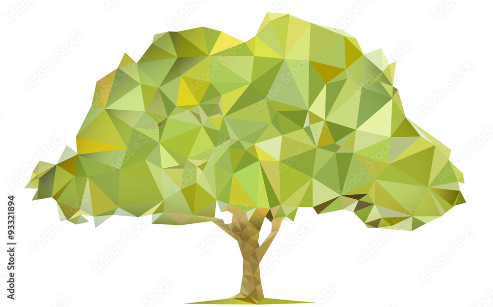 triangular tree Stock Illustration | Adobe Stock
