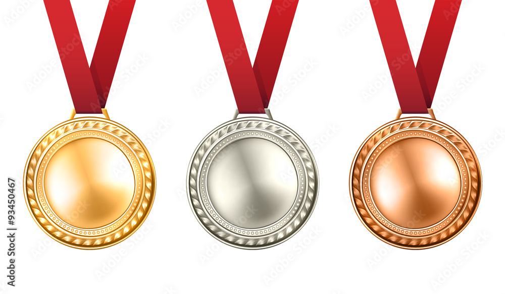 Medals Set Illustration Stock Vector | Adobe Stock
