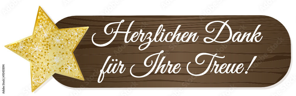Herzlichen Dank für Ihre Treue Stock Vector | Adobe Stock
