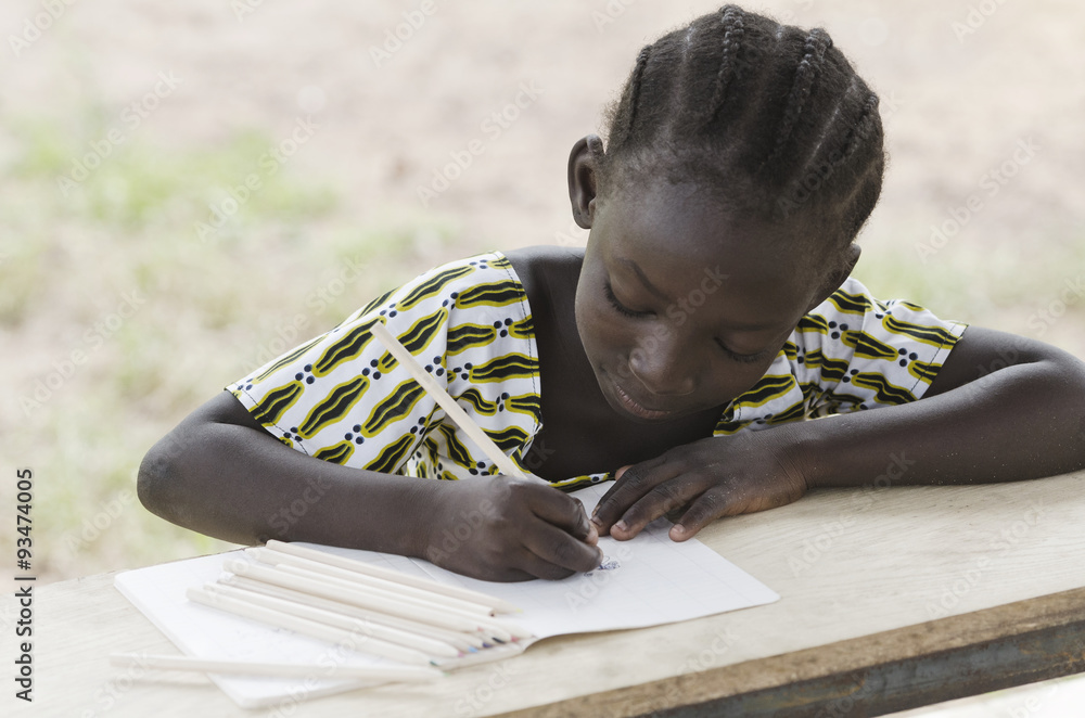 Black High School Kids Studying