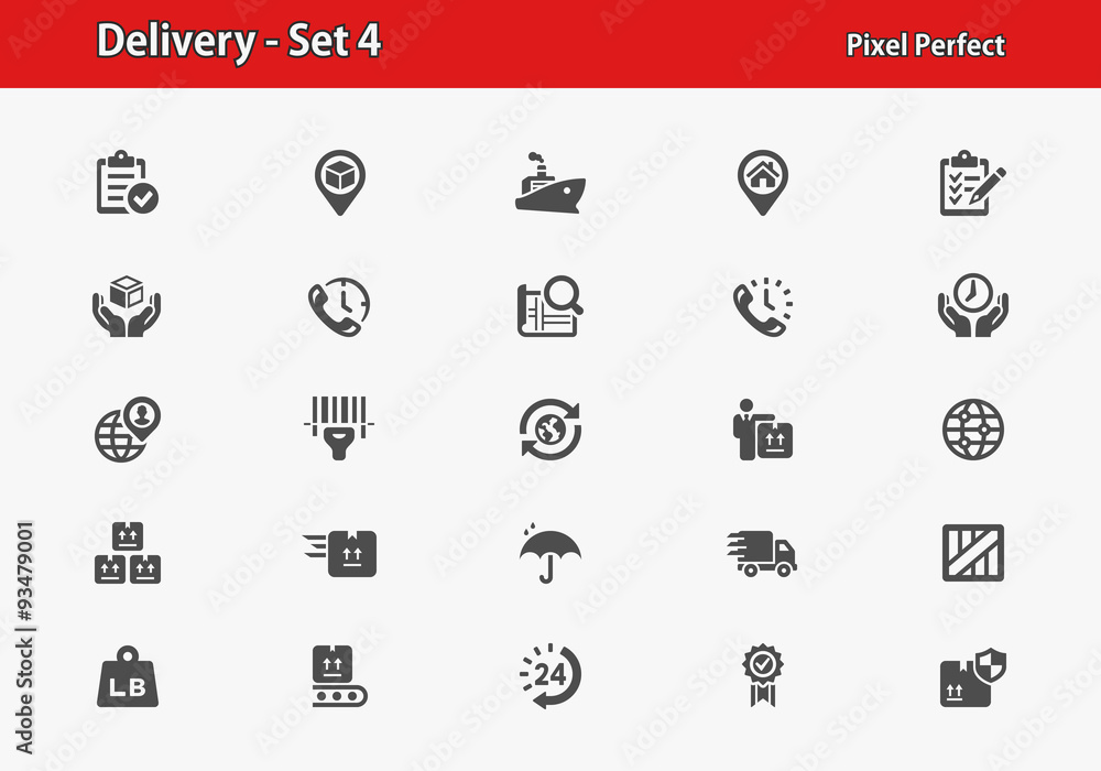 Delivery Icons. Professional, pixel perfect icons optimized for both ...
