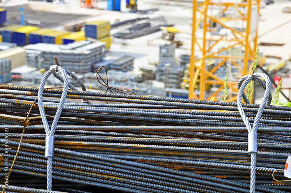 Baustahl Bewehrungsstahl Stock Photo | Adobe Stock