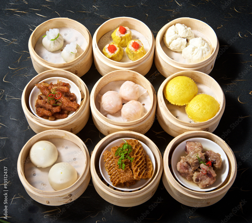 Various Dimsum Set Stock Photo | Adobe Stock