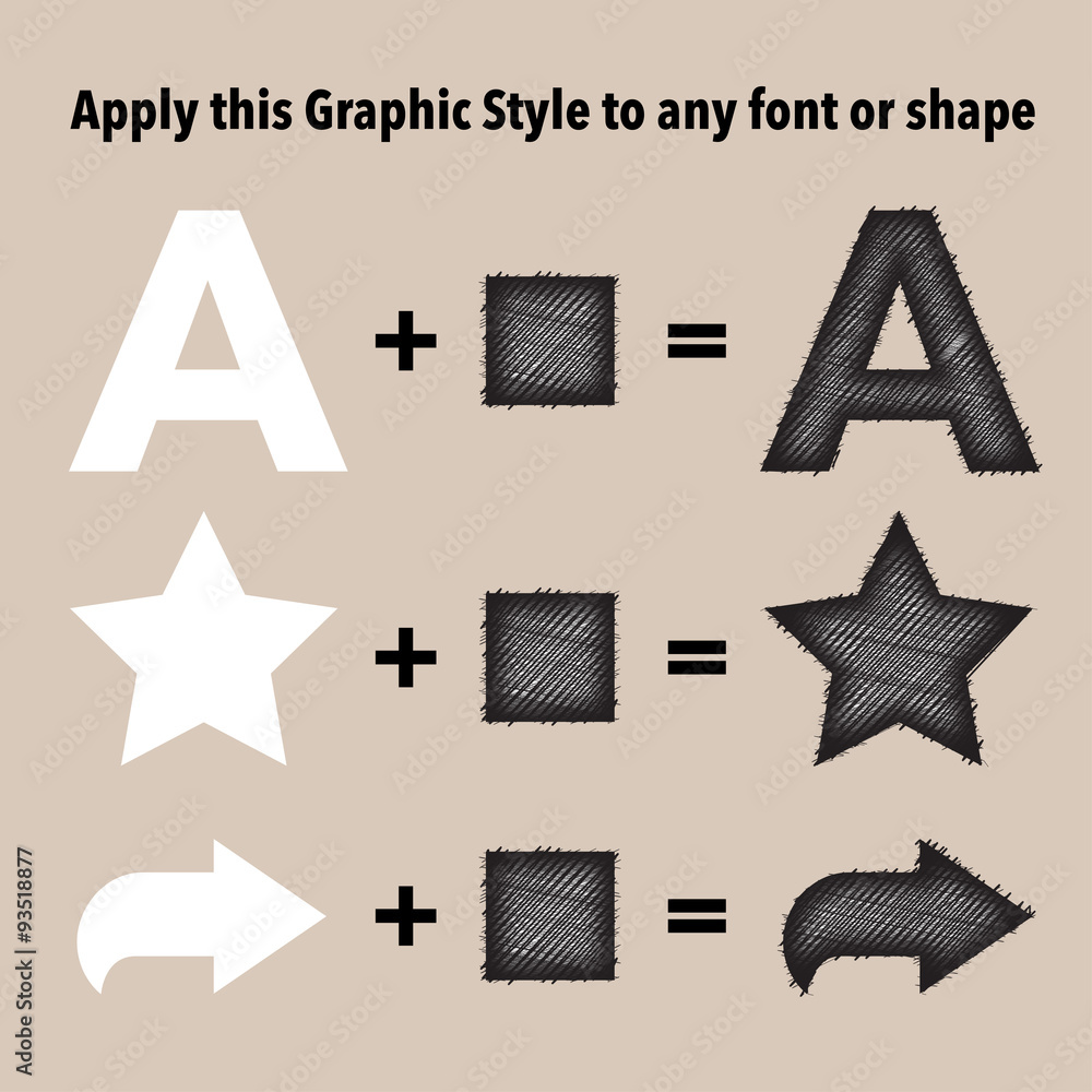 Sketch graphic styles for adobe illustrator. Apply styles to shapes and ...