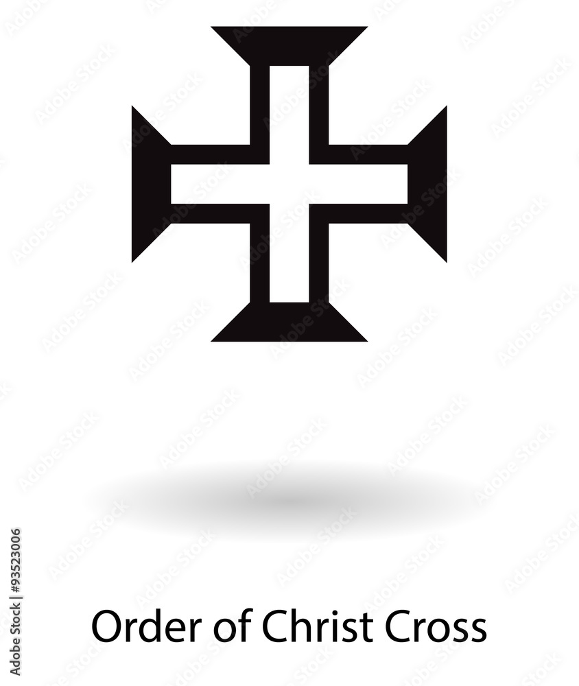 Order of Christ cross symbol Stock Vector | Adobe Stock