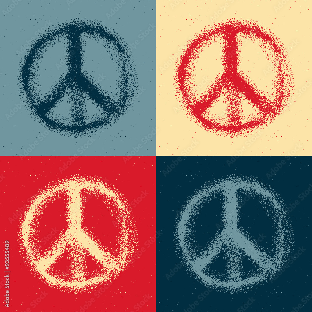 Peace symbol drawing. Stock Vector | Adobe Stock