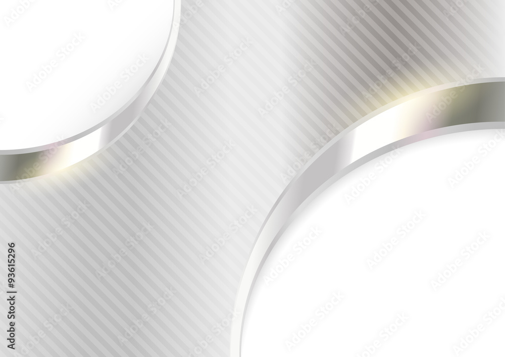 Silver Striped Background - Metallic Texture Illustration, Vector Stock ...