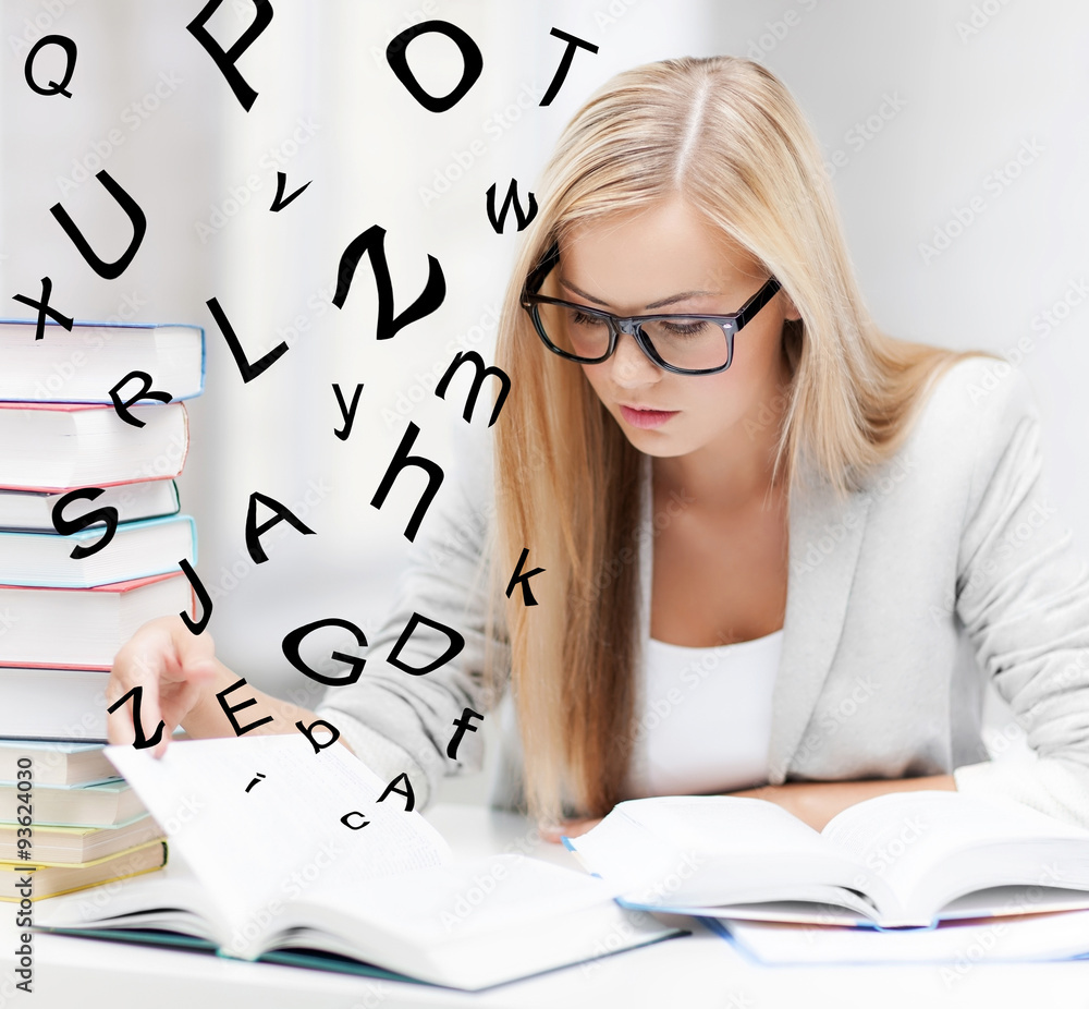 student with books and notes Stock Photo | Adobe Stock