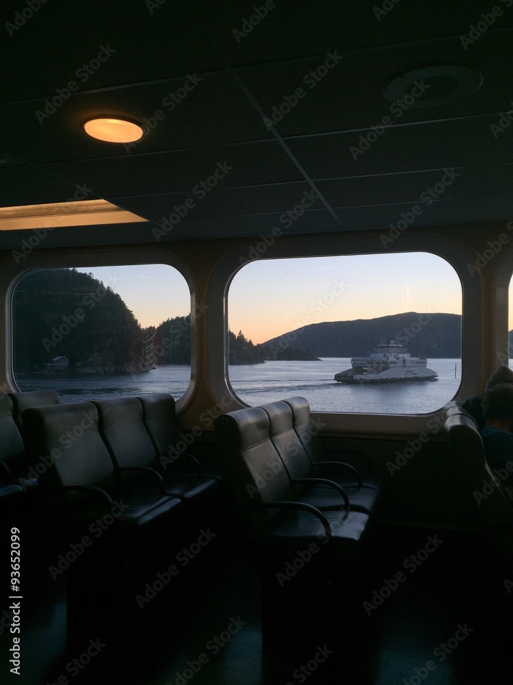 Ferry Sunset Stock Photo | Adobe Stock
