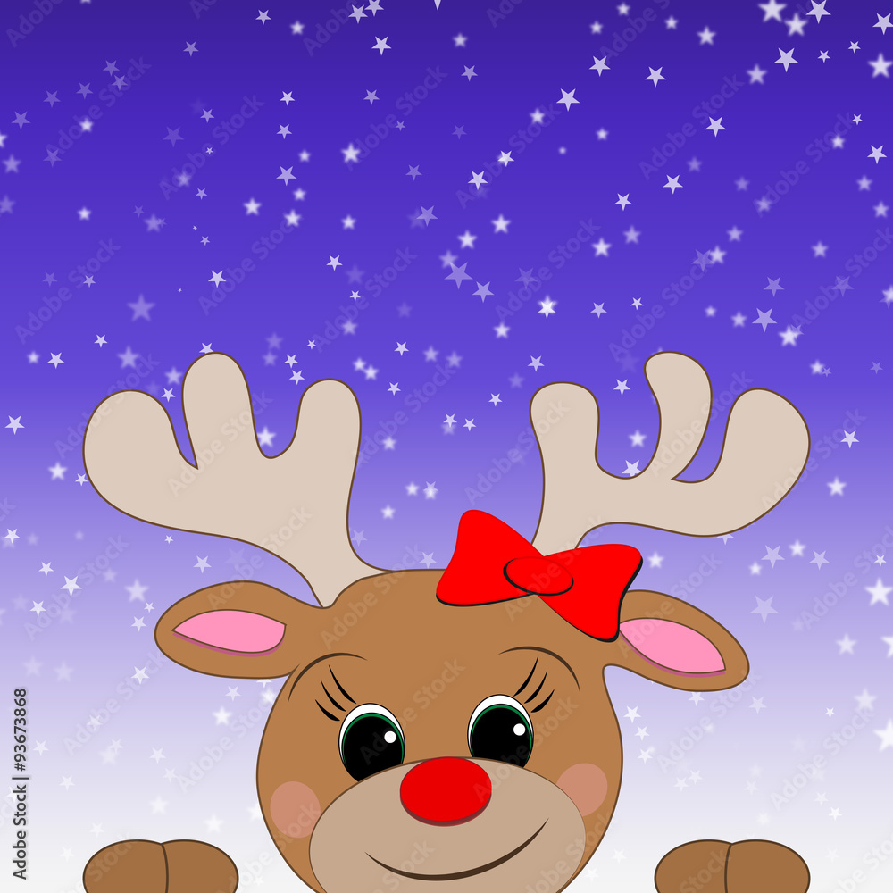 Rentier - Vektor Grafik Stock Vector | Adobe Stock