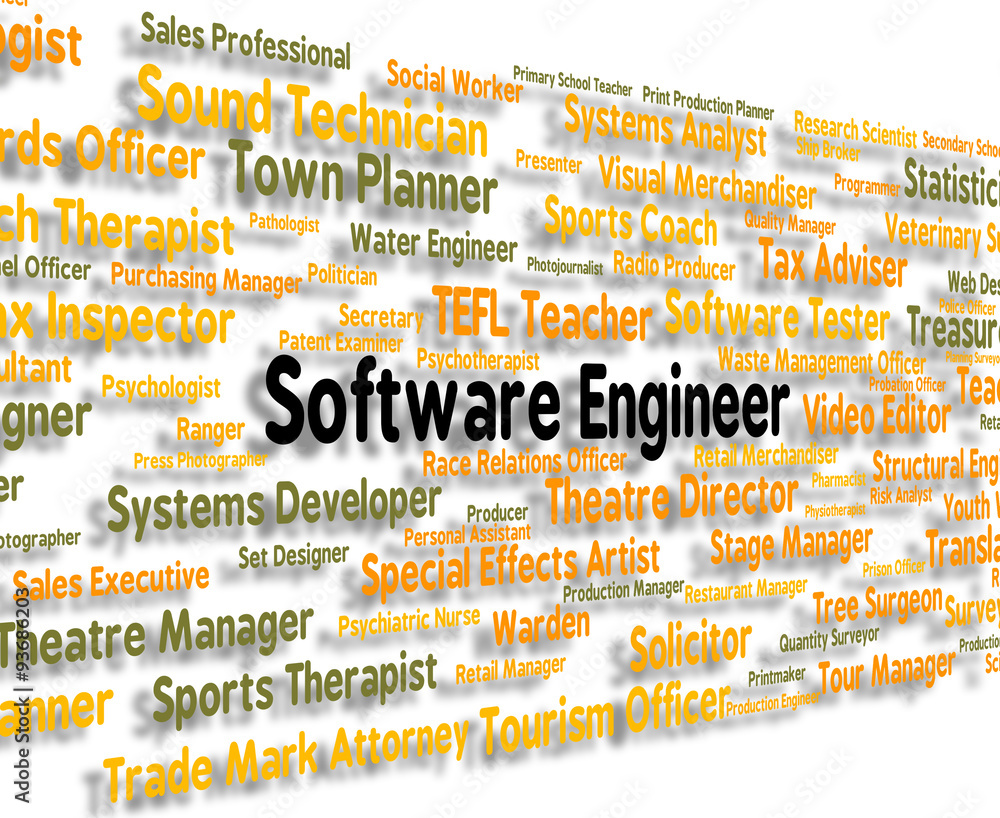 Software Engineer Represents Programs Jobs And Programming Stock ...